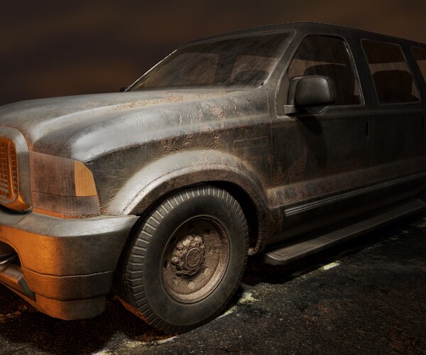 ArtStation - Ford Excursion 1999 (LowPoly) | Game Assets