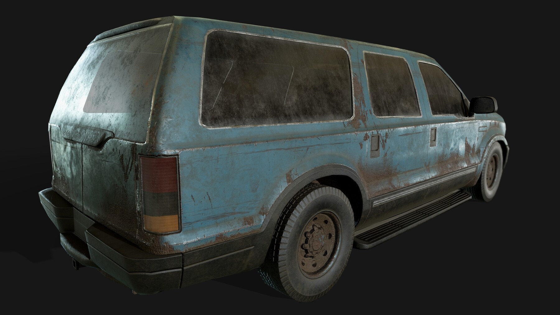 ArtStation - Ford Excursion 1999 (LowPoly) | Game Assets