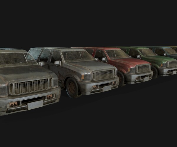 ArtStation - Ford Excursion 1999 (LowPoly) | Game Assets