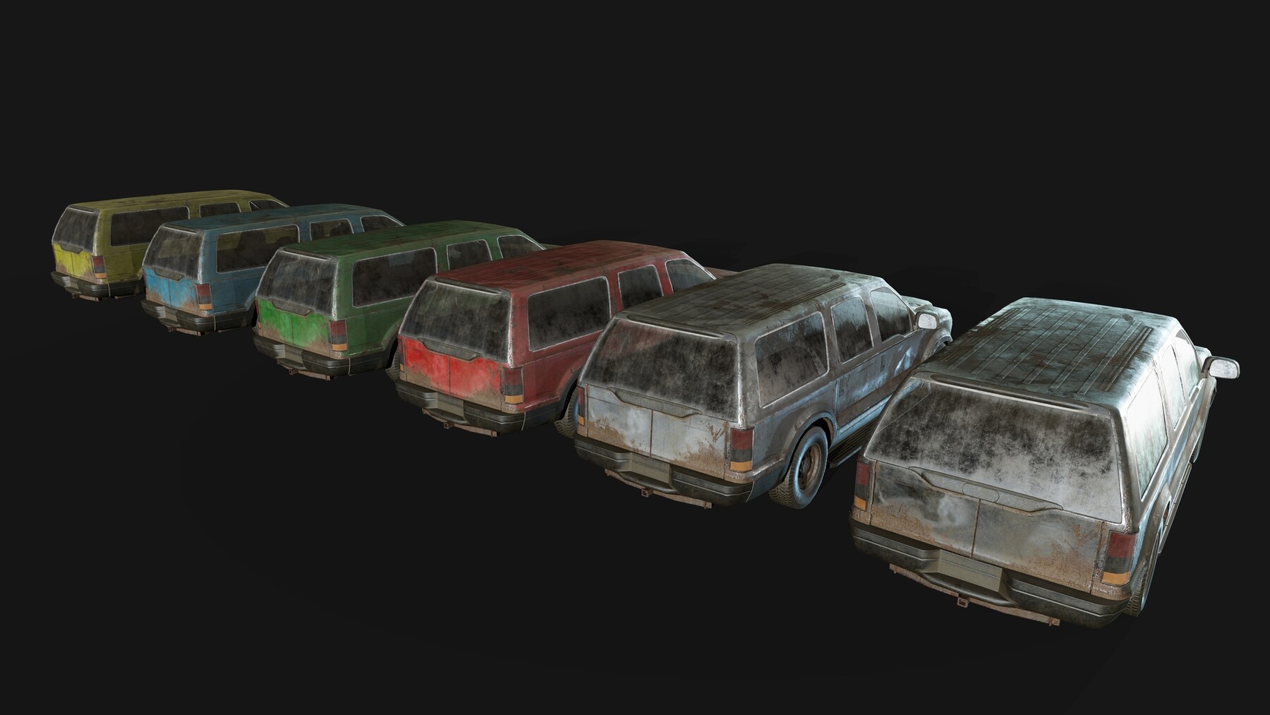 ArtStation - Ford Excursion 1999 (LowPoly) | Game Assets