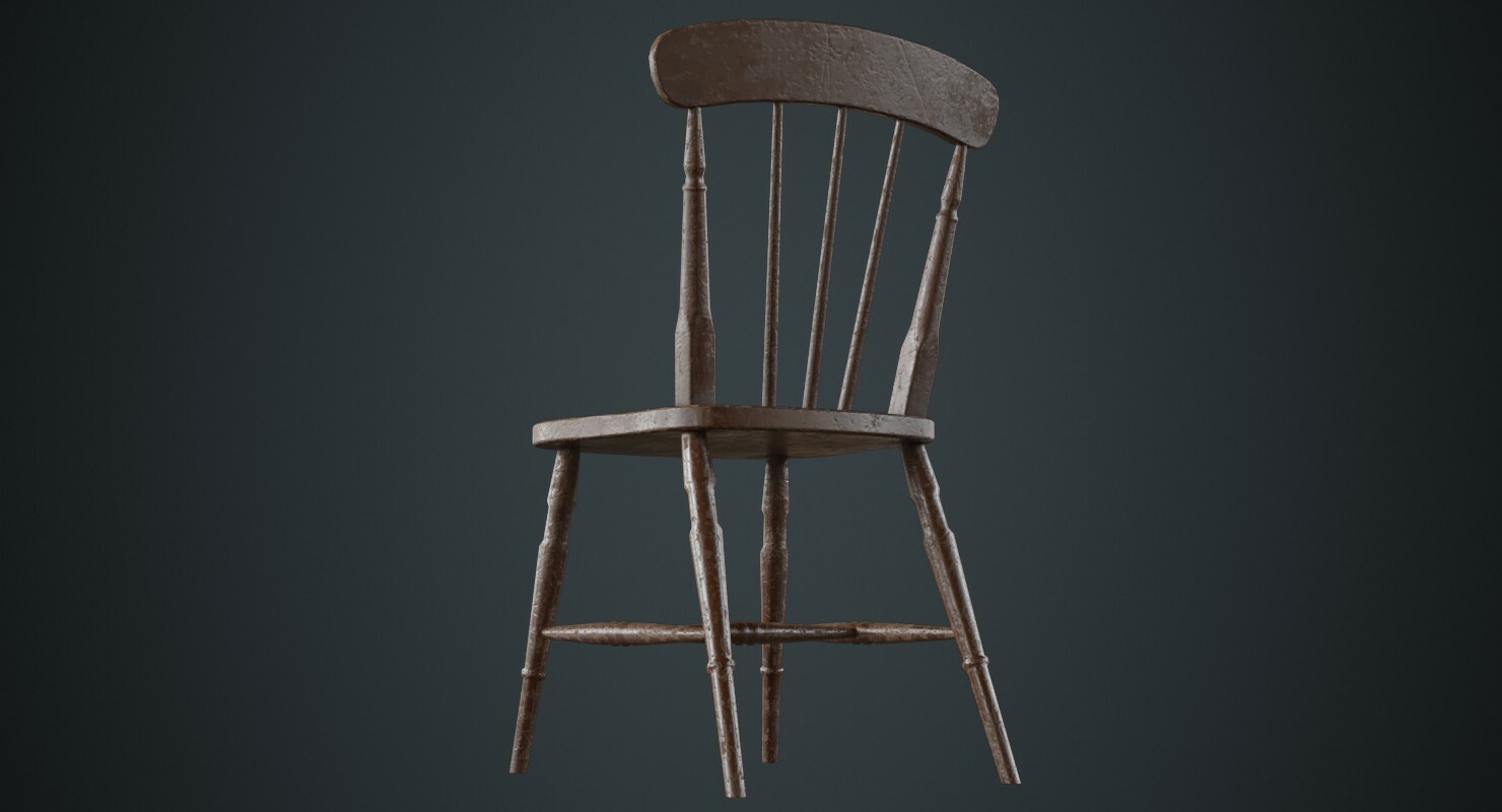 ArtStation - Kitchen Chair 2B | Game Assets