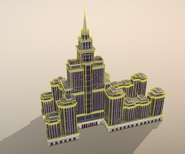 ArtStation - MSK Building 24 Triumph Palace | Game Assets