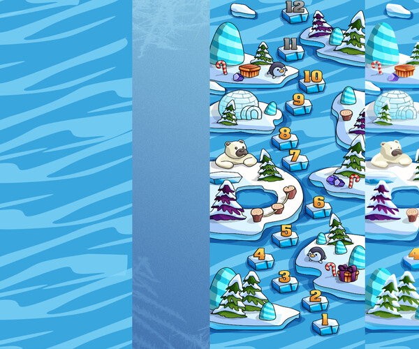 ArtStation - Winter Ice GUI | Game Assets