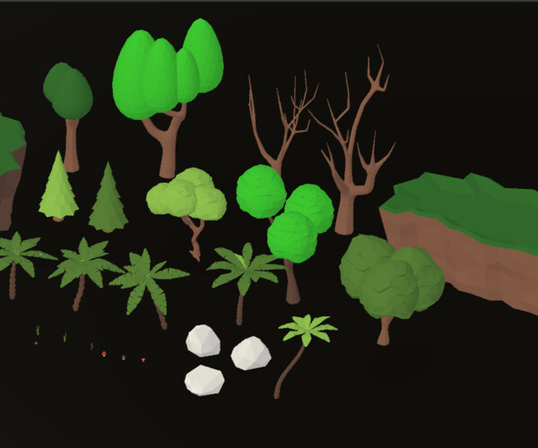 ArtStation - Mini Low Poly Pack | Game Assets