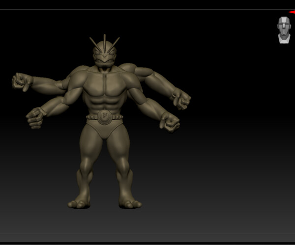 ArtStation - Pokemon Machamp Figurine and ZBrush Timelapse 3D print ...