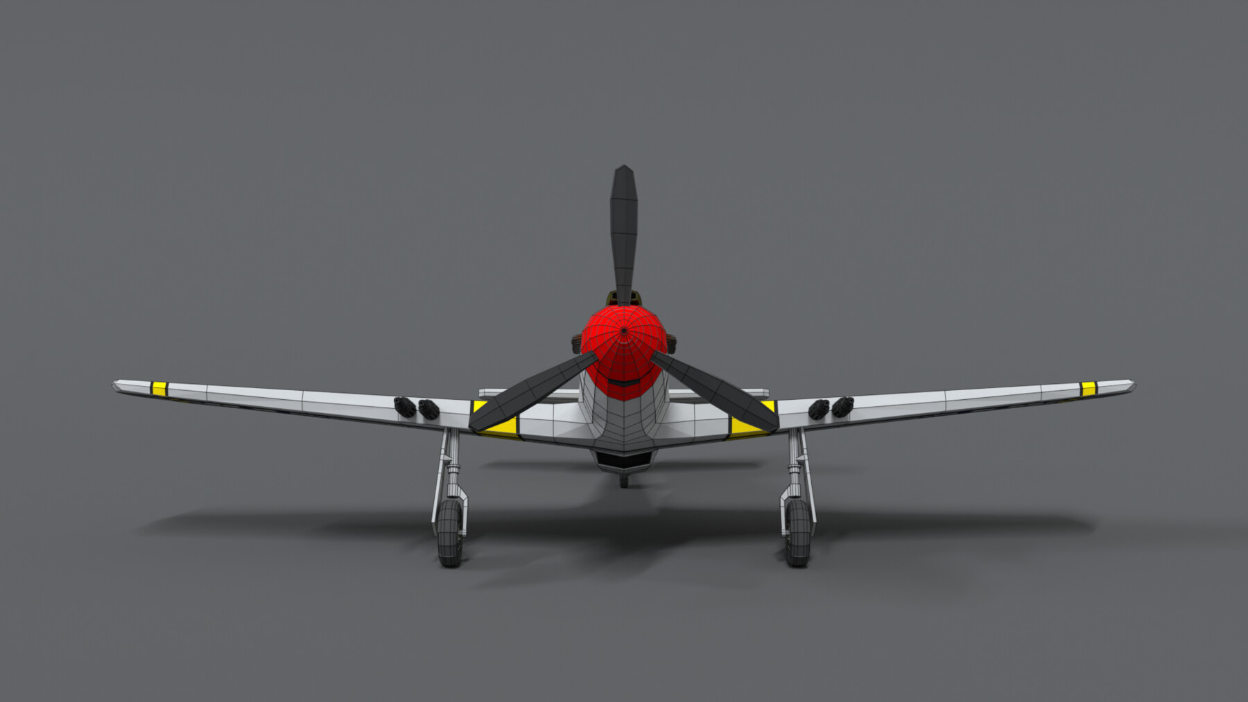 ArtStation - Low Poly Cartoon North American P-51 Mustang | Game Assets