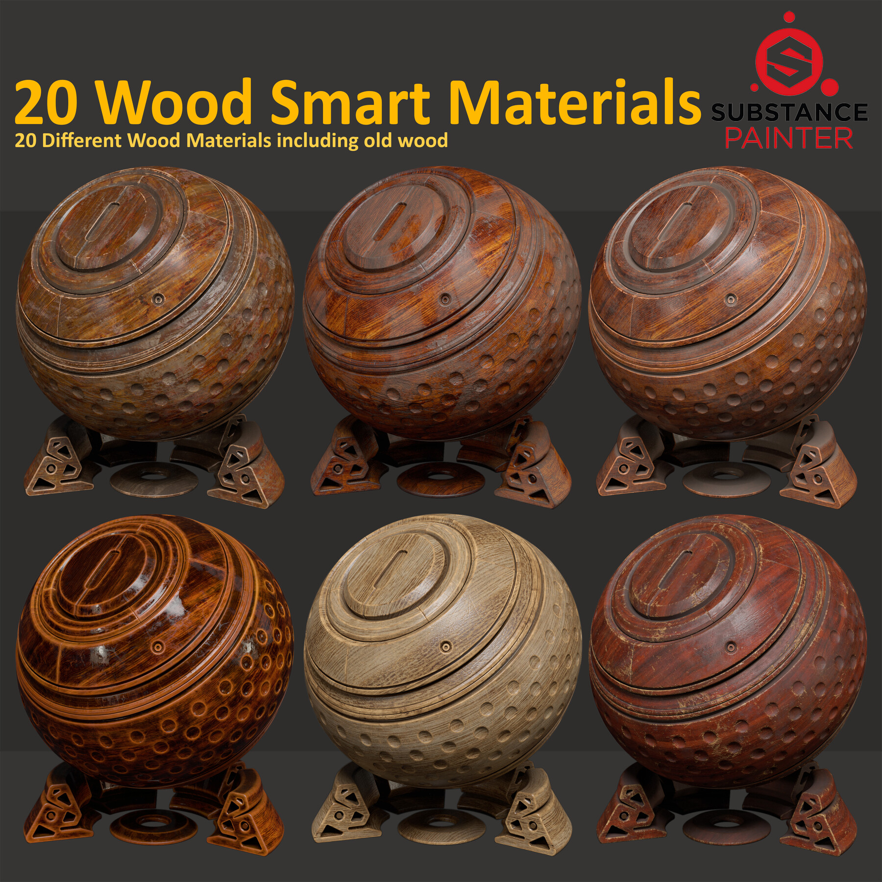 ArtStation - 20 Wood Smart Materials - Vol 2 | Resources