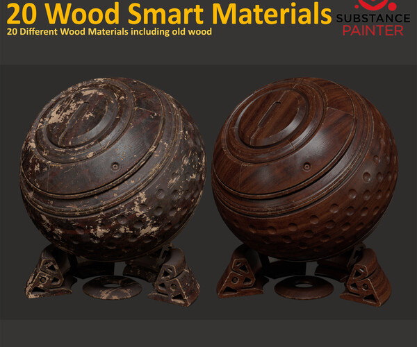ArtStation - 20 Wood Smart Materials - Vol 2 | Resources