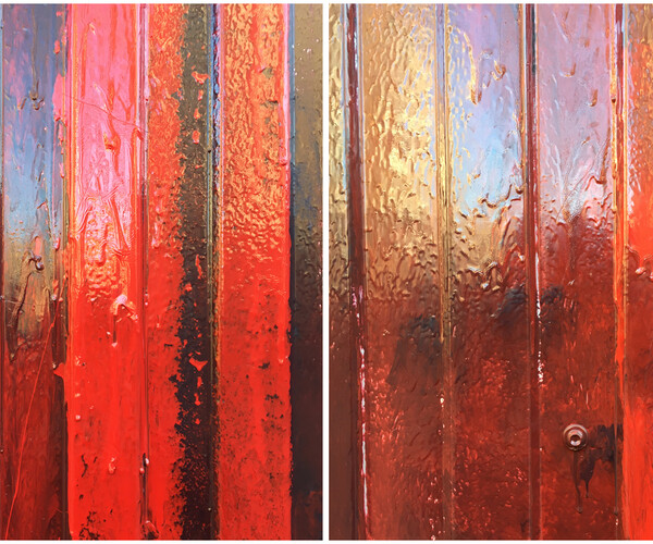 ArtStation - 9 Red Painted Metal Textures | Resources