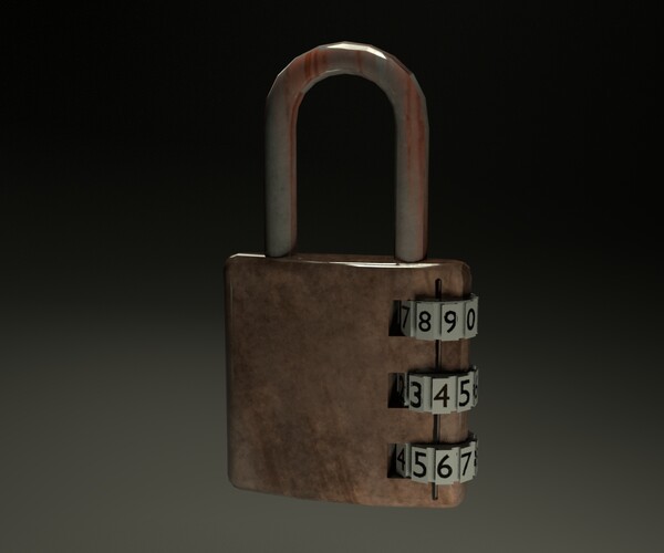 ArtStation - Padlock - Unity .FBX 3D Model.- | Game Assets