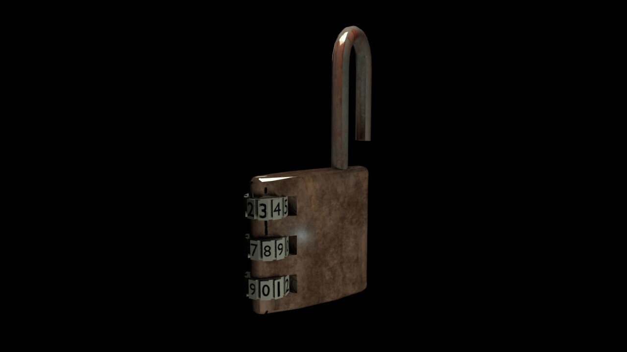 ArtStation - Padlock - Unity .FBX 3D Model.- | Game Assets