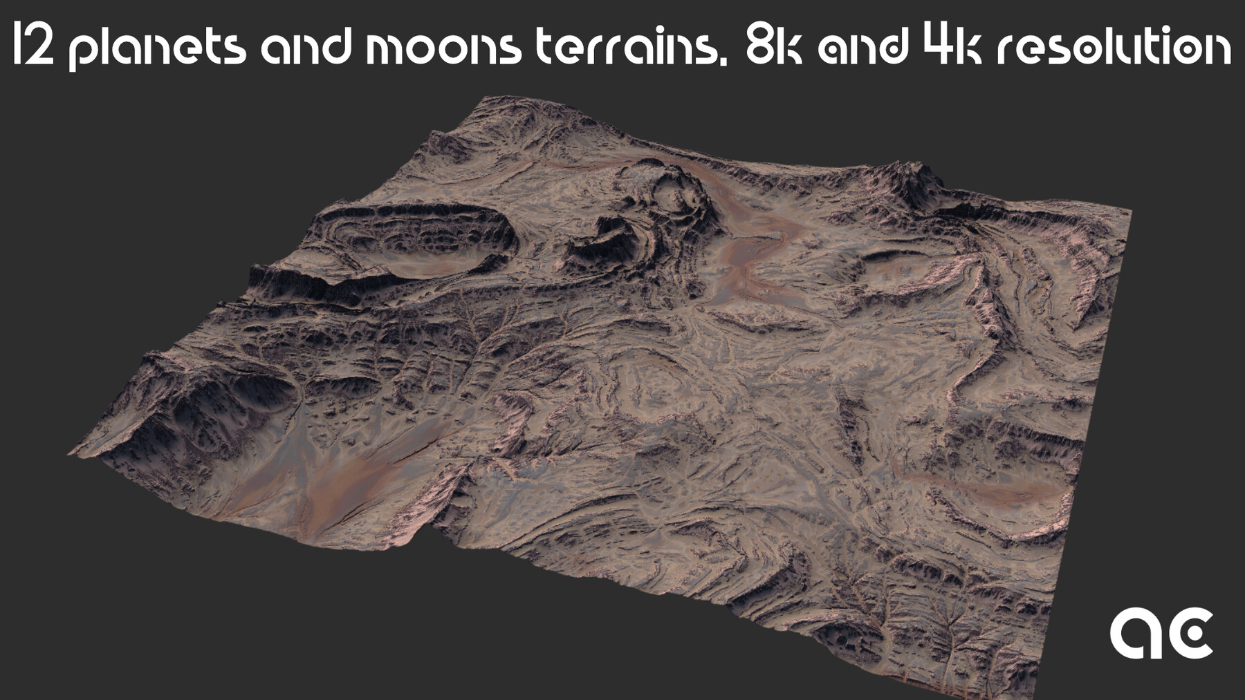 Andrea Cantelli - Planets & Moons Terrains Collection | 12 Terrains at ...