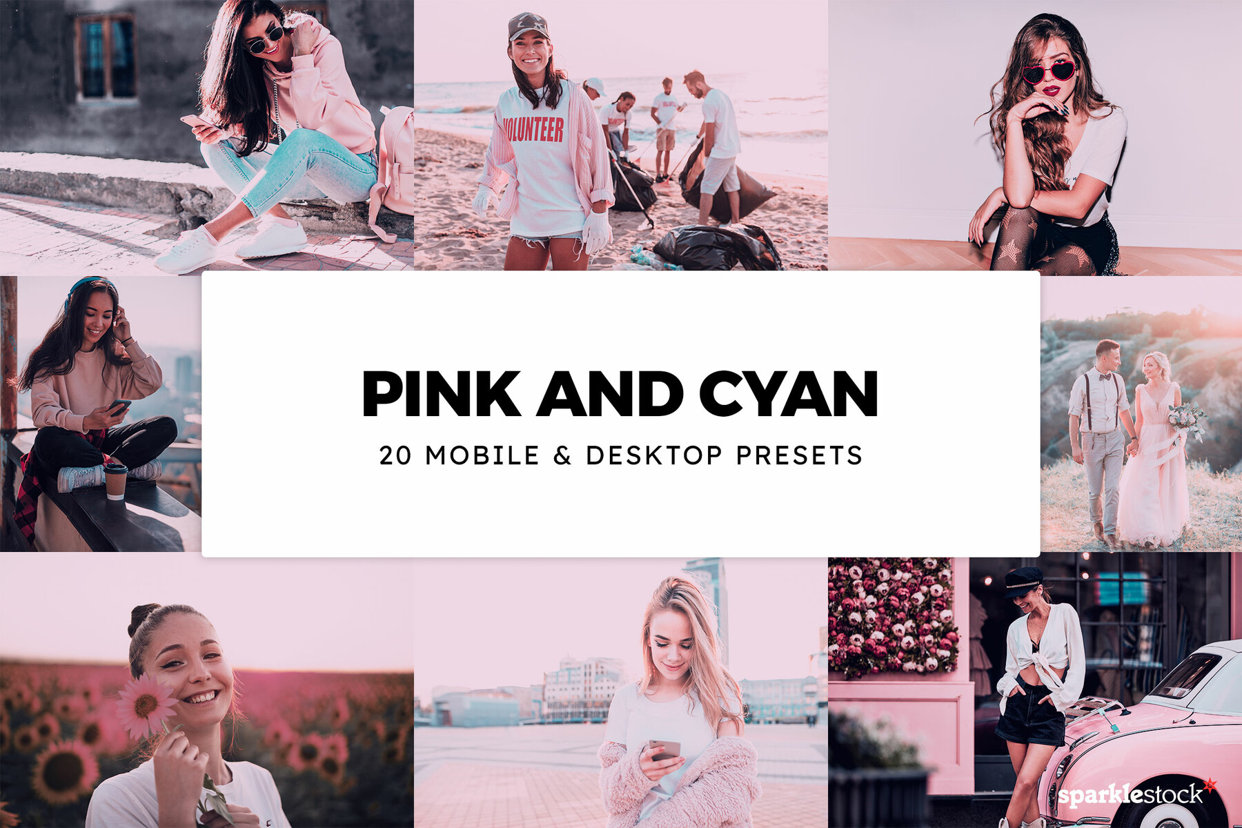 ArtStation - 20 Pink and Cyan LUTs and Lightroom Presets | Resources