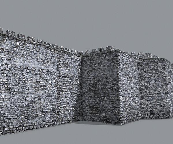 ArtStation - Modular Medieval Wall Set for Concept Art and Illustration ...