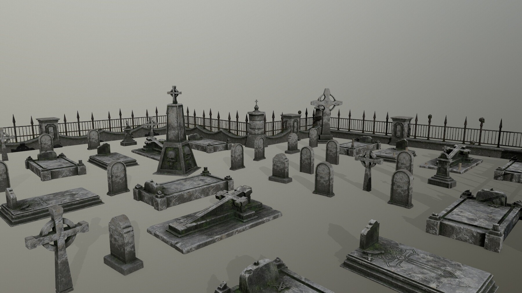 ArtStation - tombstone set | Game Assets