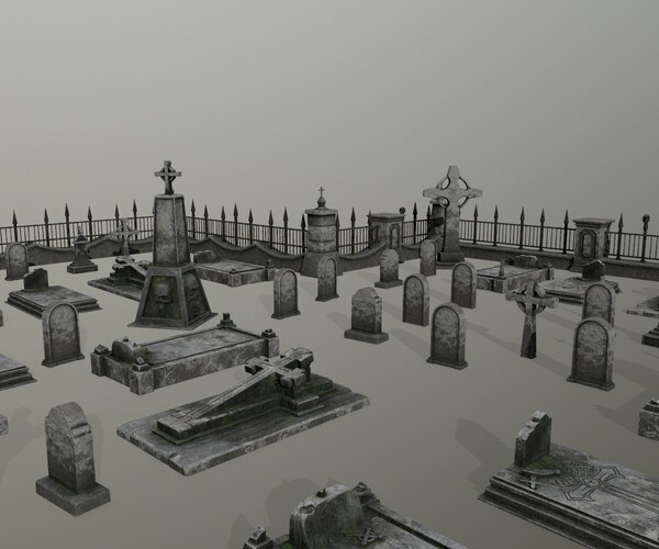 ArtStation - tombstone set | Game Assets