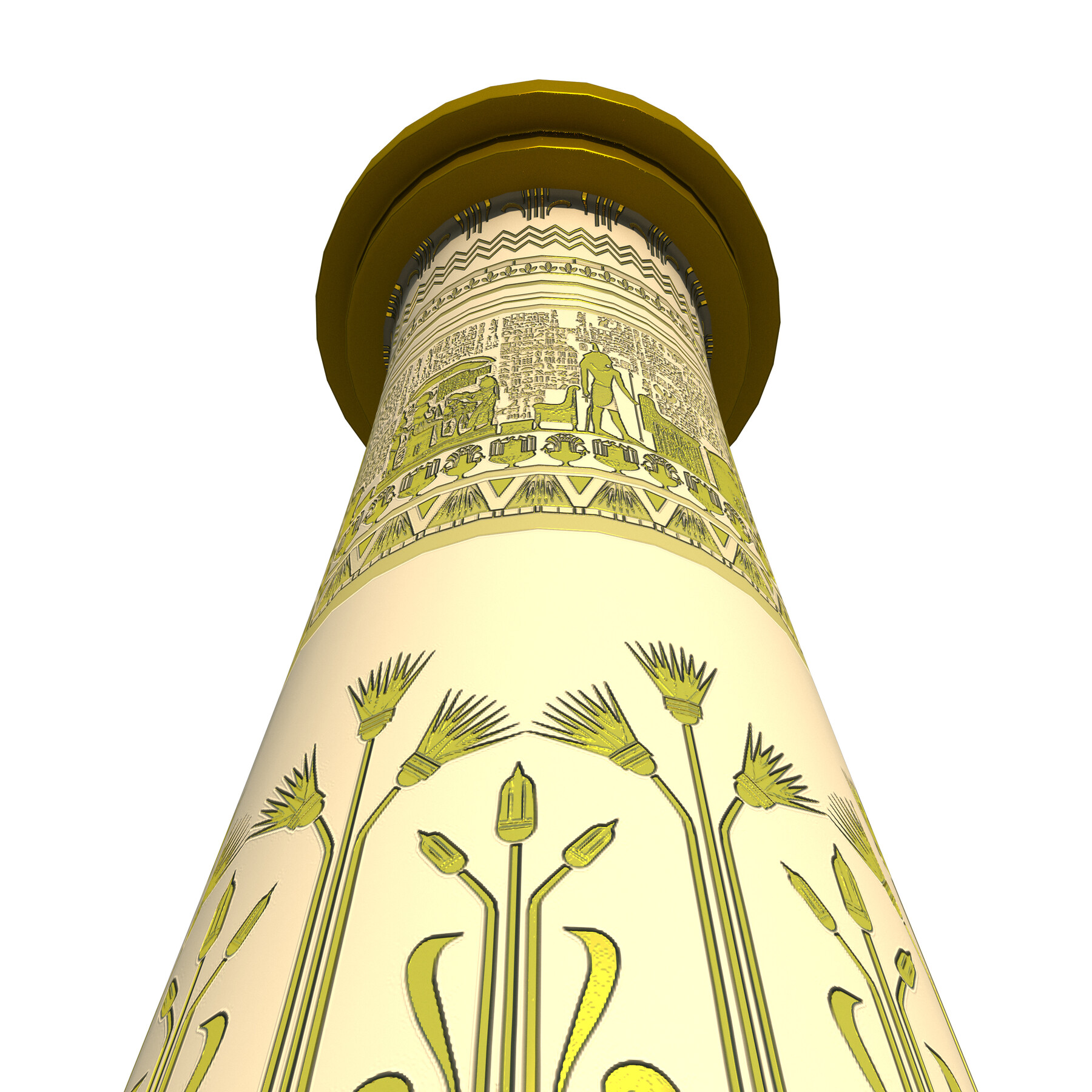 ArtStation - Egyptian Pharonic Column 01 | Resources