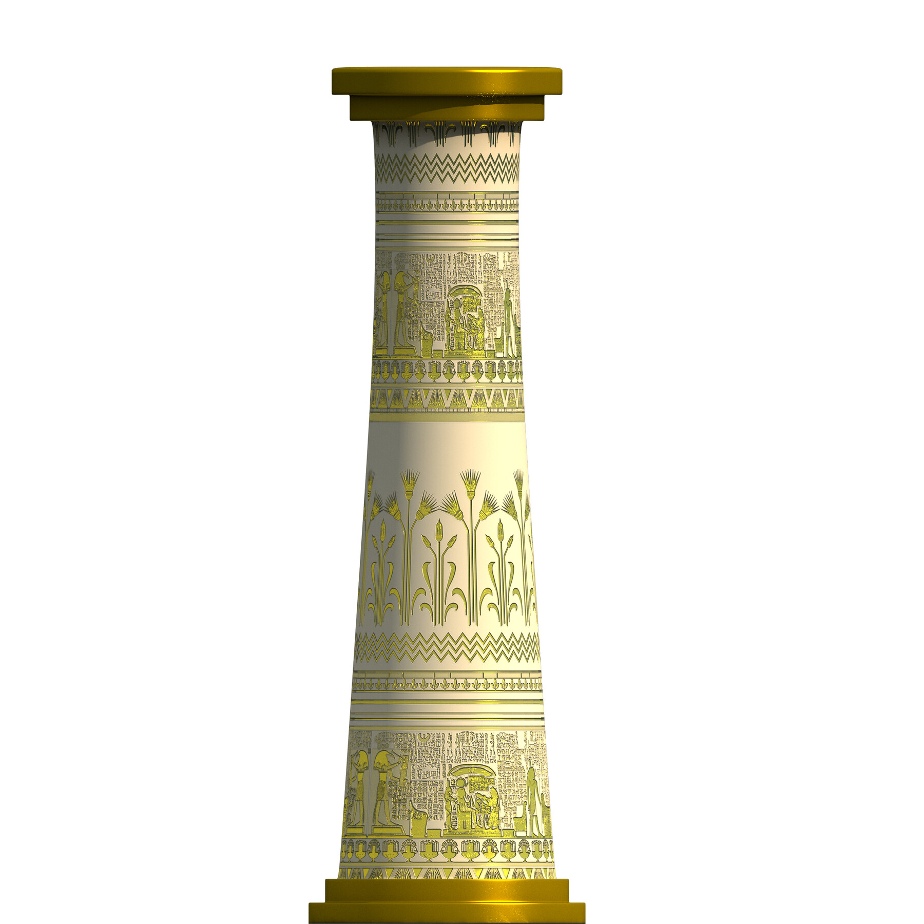 ArtStation - Egyptian Pharonic Column 01 | Resources