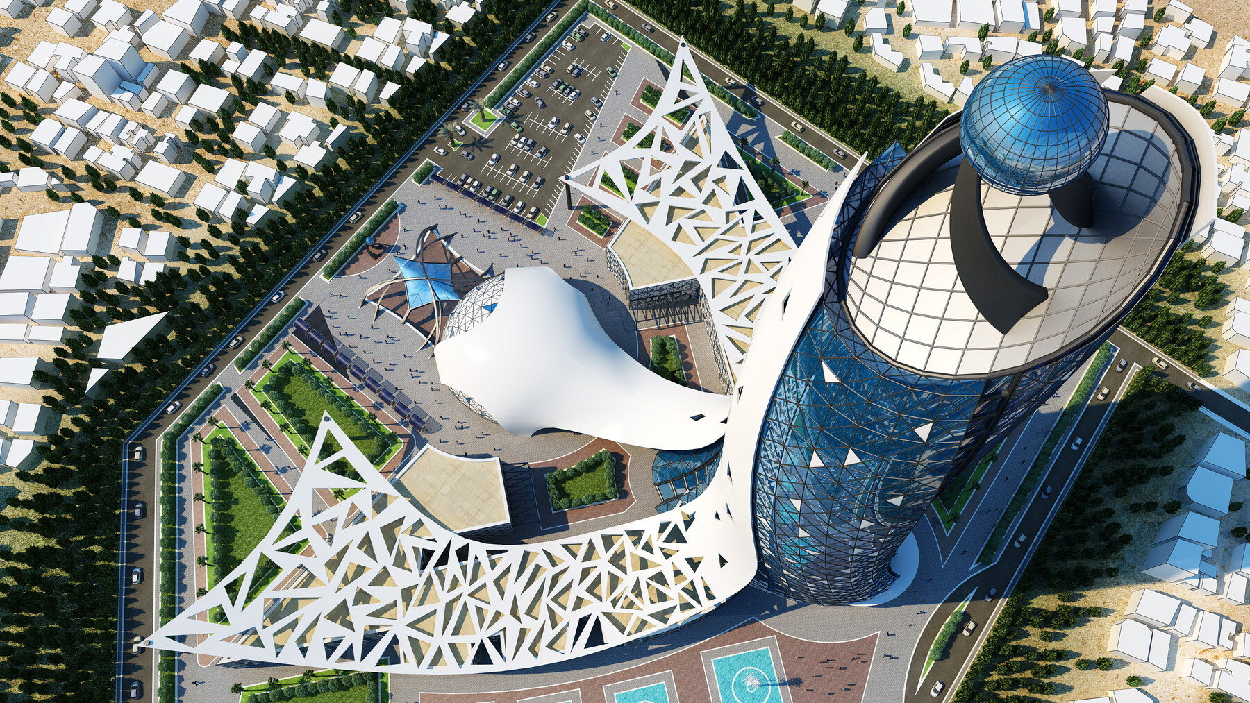 ArtStation - Organic-Parametric Skyscraper - Project 01 | Resources