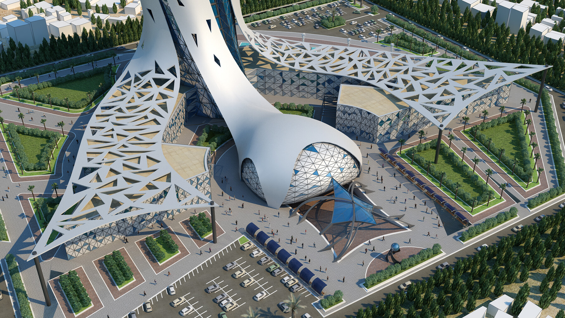 ArtStation - Organic-Parametric Skyscraper - Project 01 | Resources