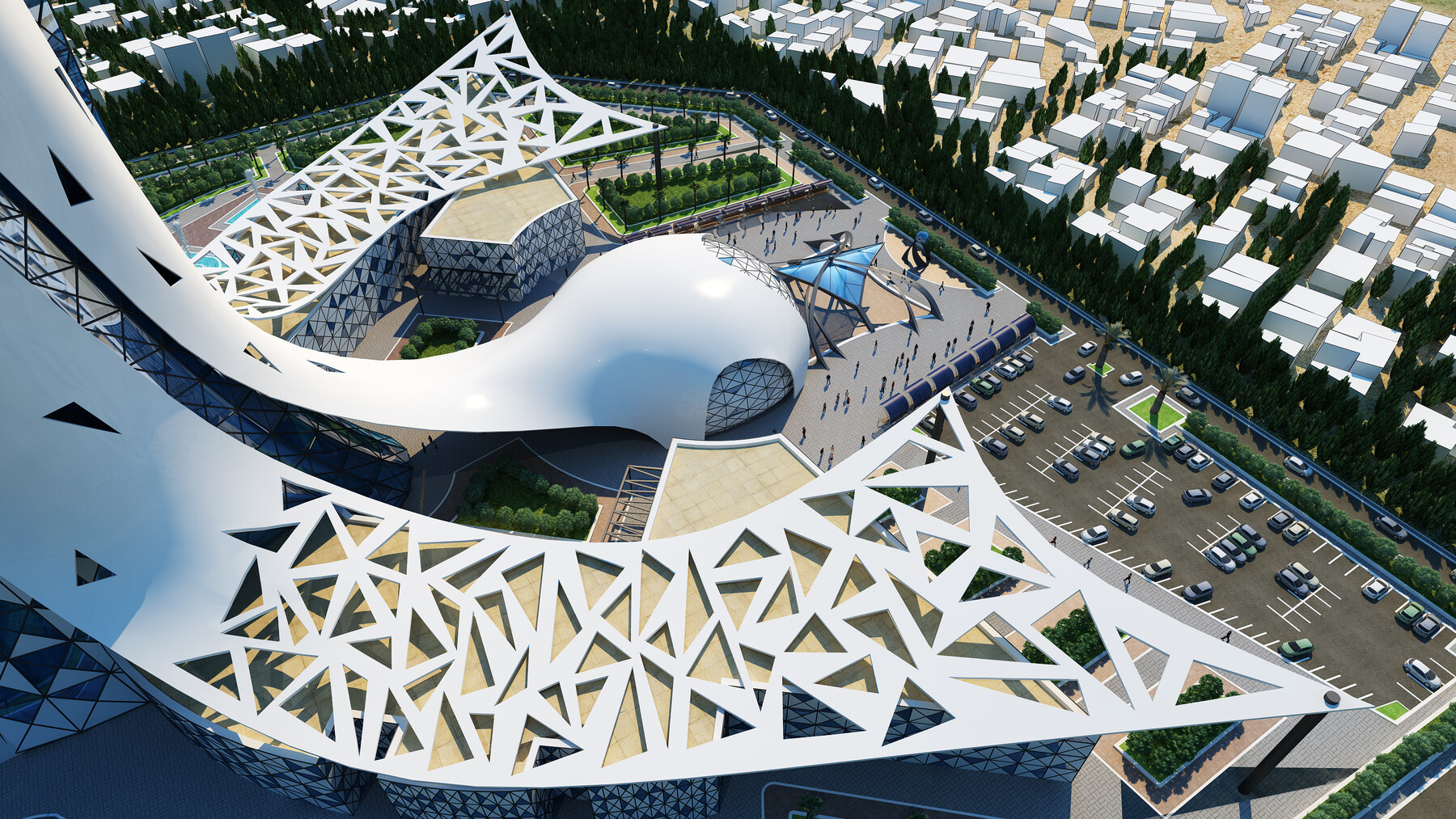 ArtStation - Organic-Parametric Skyscraper - Project 01 | Resources