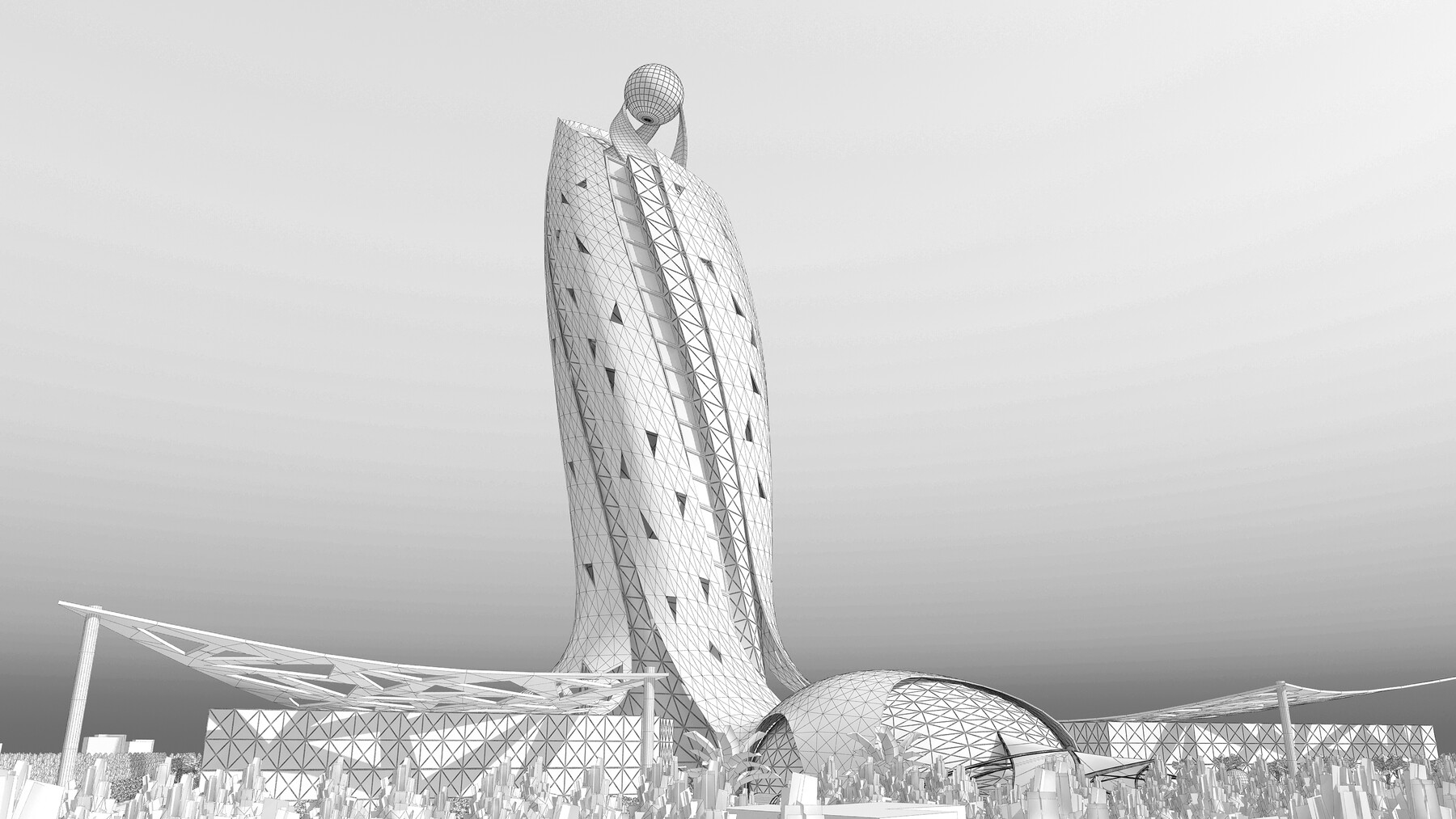 ArtStation - Organic-Parametric Skyscraper - Project 01 | Resources