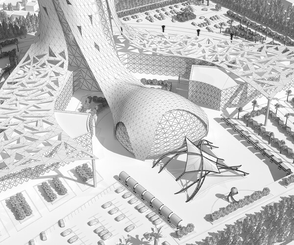 ArtStation - Organic-Parametric Skyscraper - Project 01 | Resources