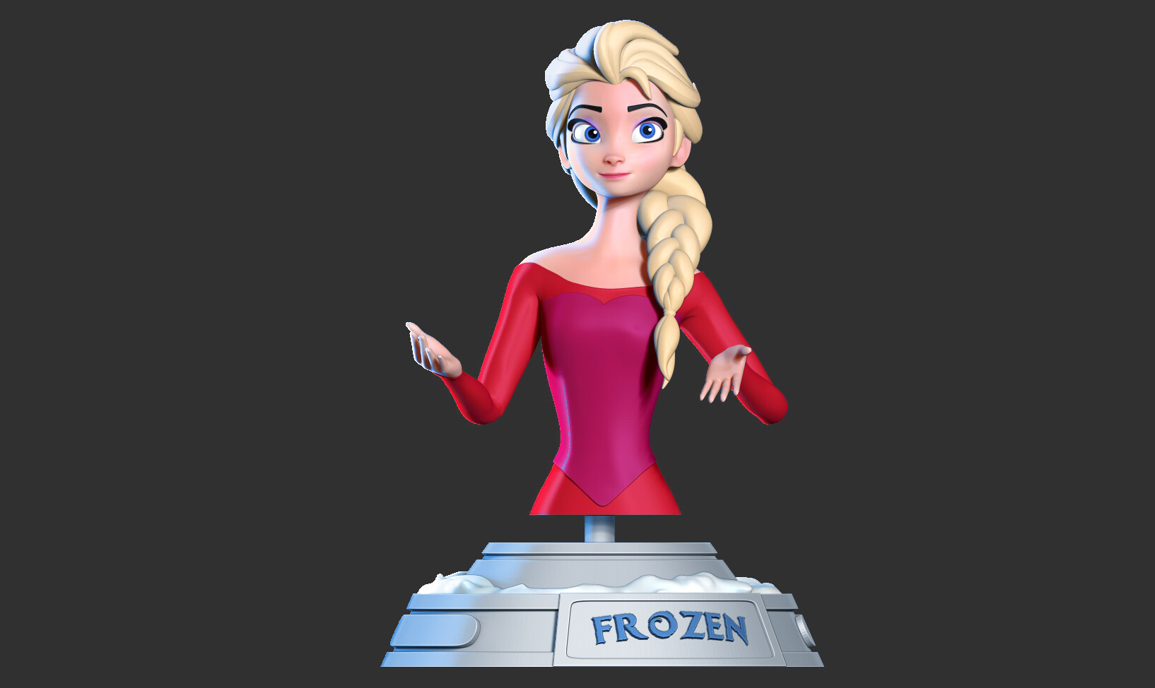 ArtStation - Elsa bust | Resources