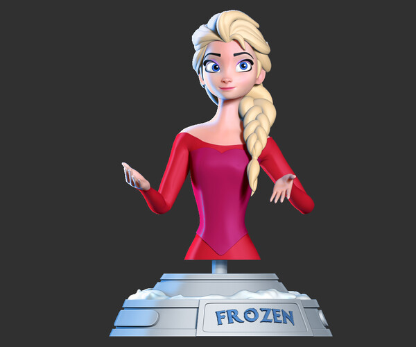 ArtStation - Elsa bust | Resources