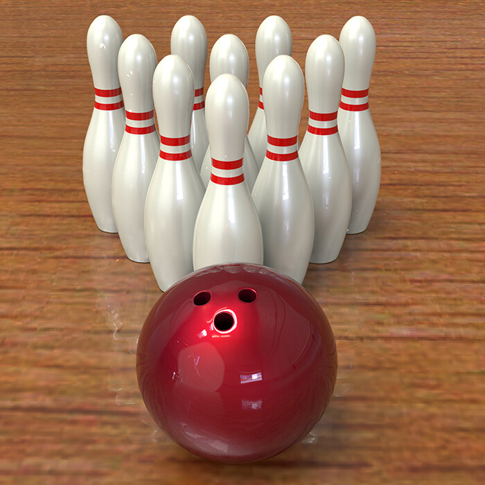 ArtStation - Bowling game asset 3d model | Game Assets
