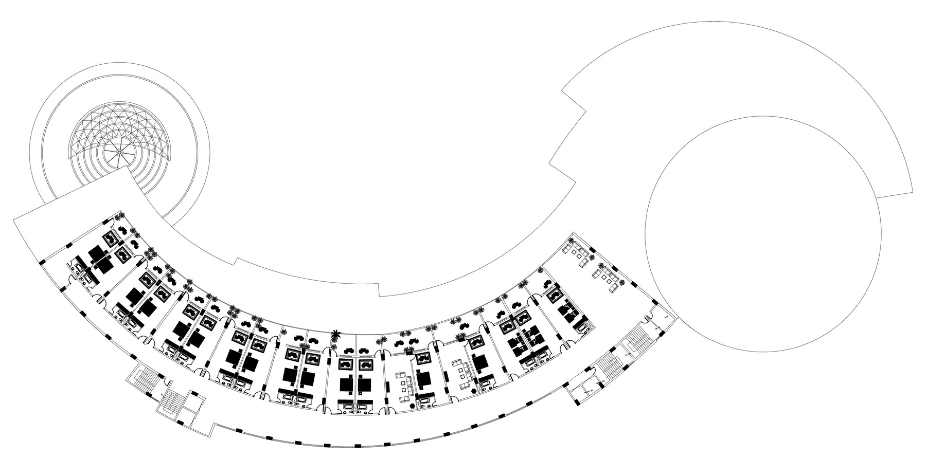 ArtStation - Organic Curve Hotel - 3Ds Files - 2Ds Plans | Resources