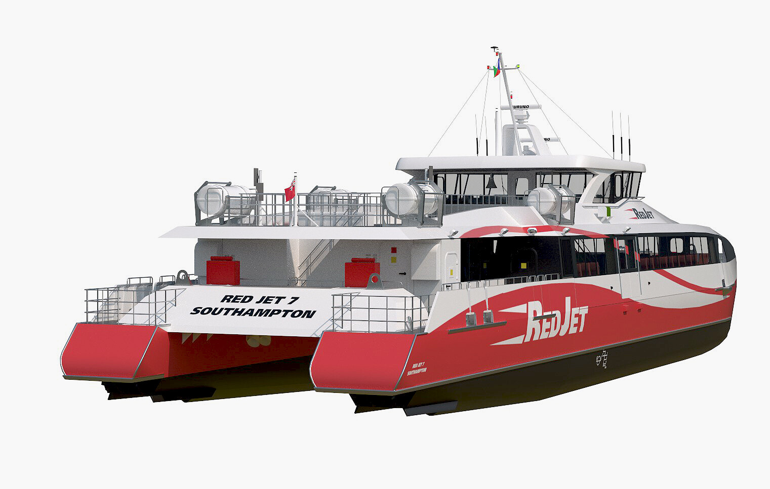 ArtStation - Red Jet 7 Passenger ferry | Resources