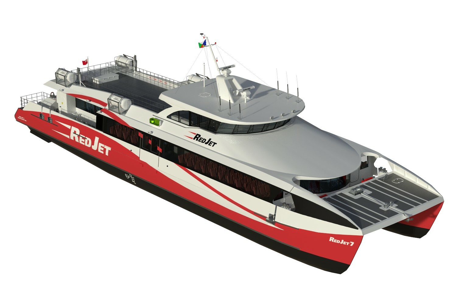 ArtStation - Red Jet 7 Passenger ferry | Resources