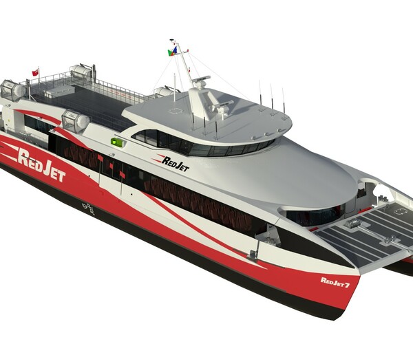 ArtStation - Red Jet 7 Passenger ferry | Resources