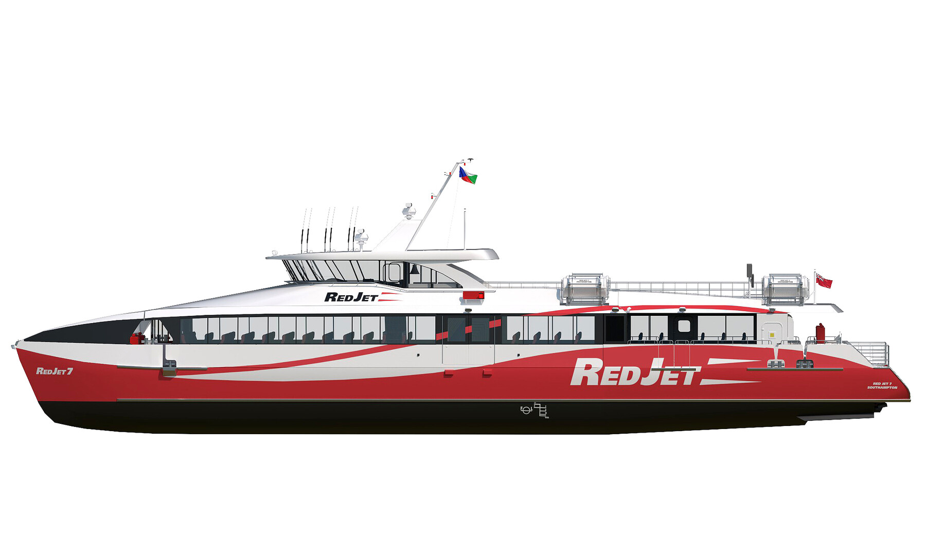 ArtStation - Red Jet 7 Passenger ferry | Resources