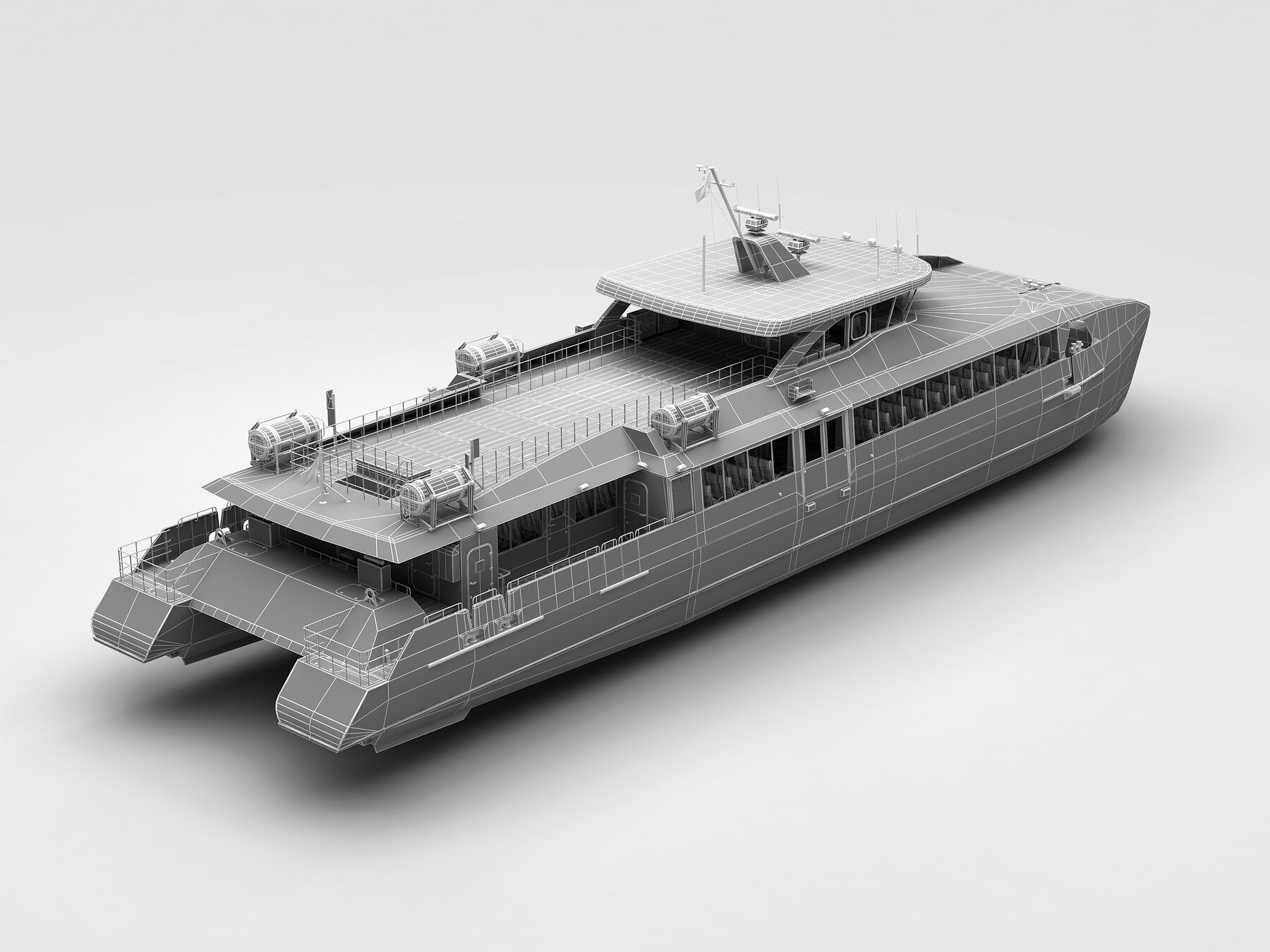 ArtStation - Red Jet 7 Passenger ferry | Resources