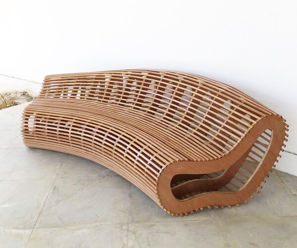 ArtStation - Curved Bench Parametric | Resources