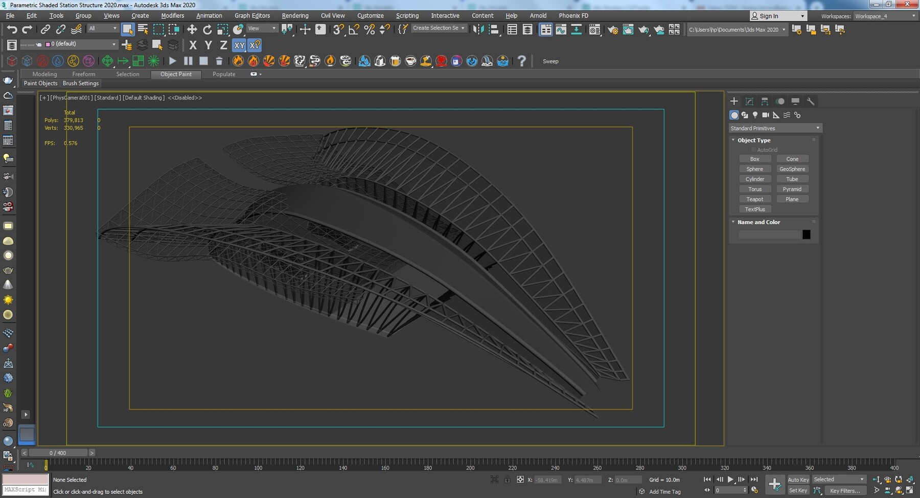 ArtStation - Parametric Shaded Station Structure | Resources