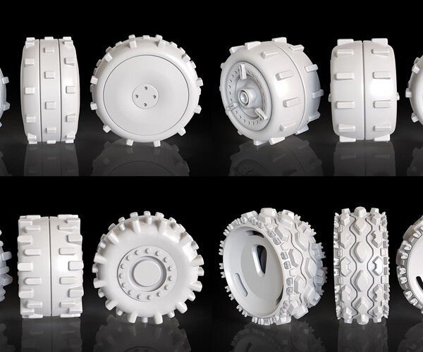 ArtStation - 55 Ultimate Wheels Pack Vol.1 | Resources