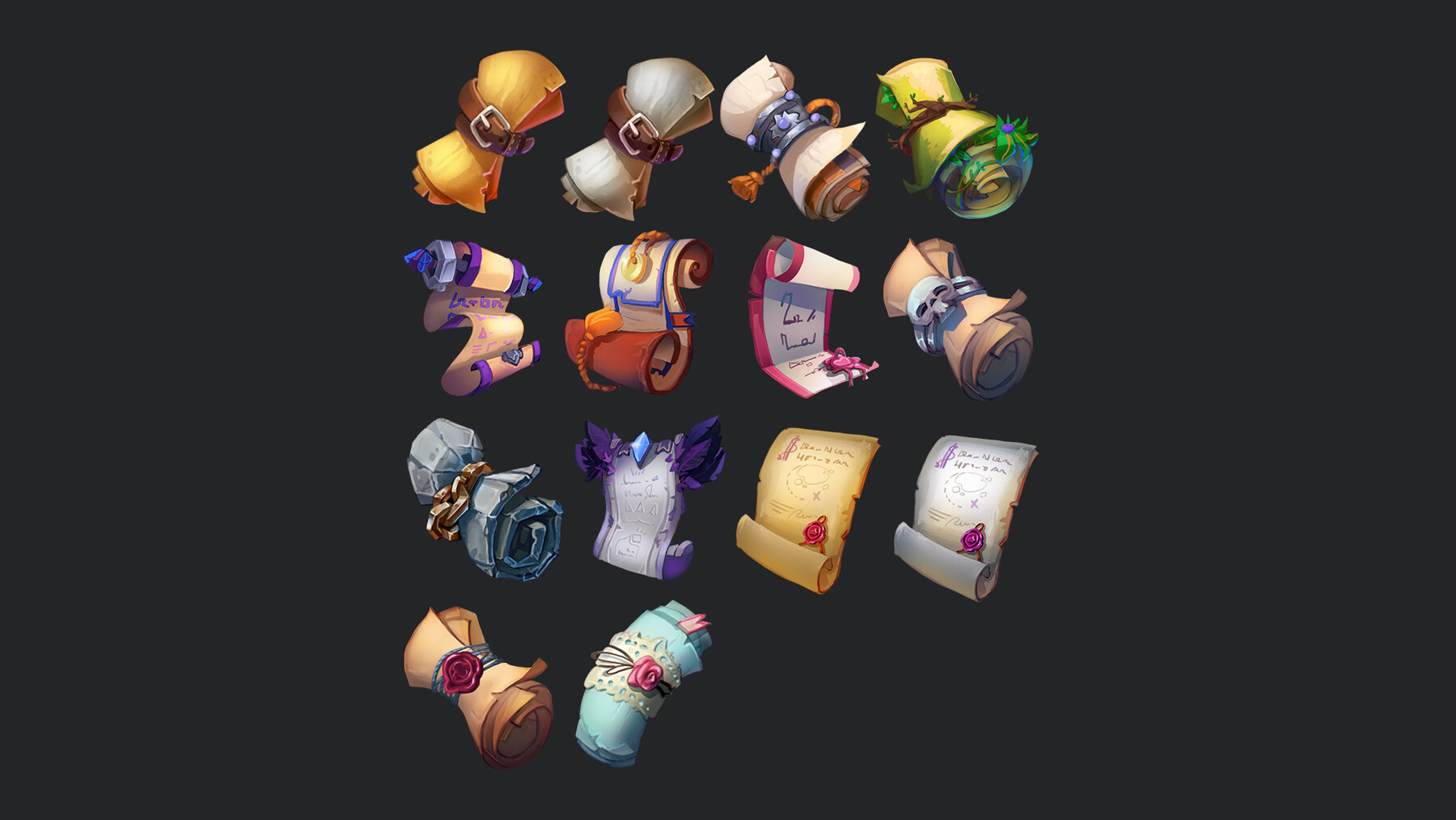 ArtStation - Scroll Icons Pack | Game Assets