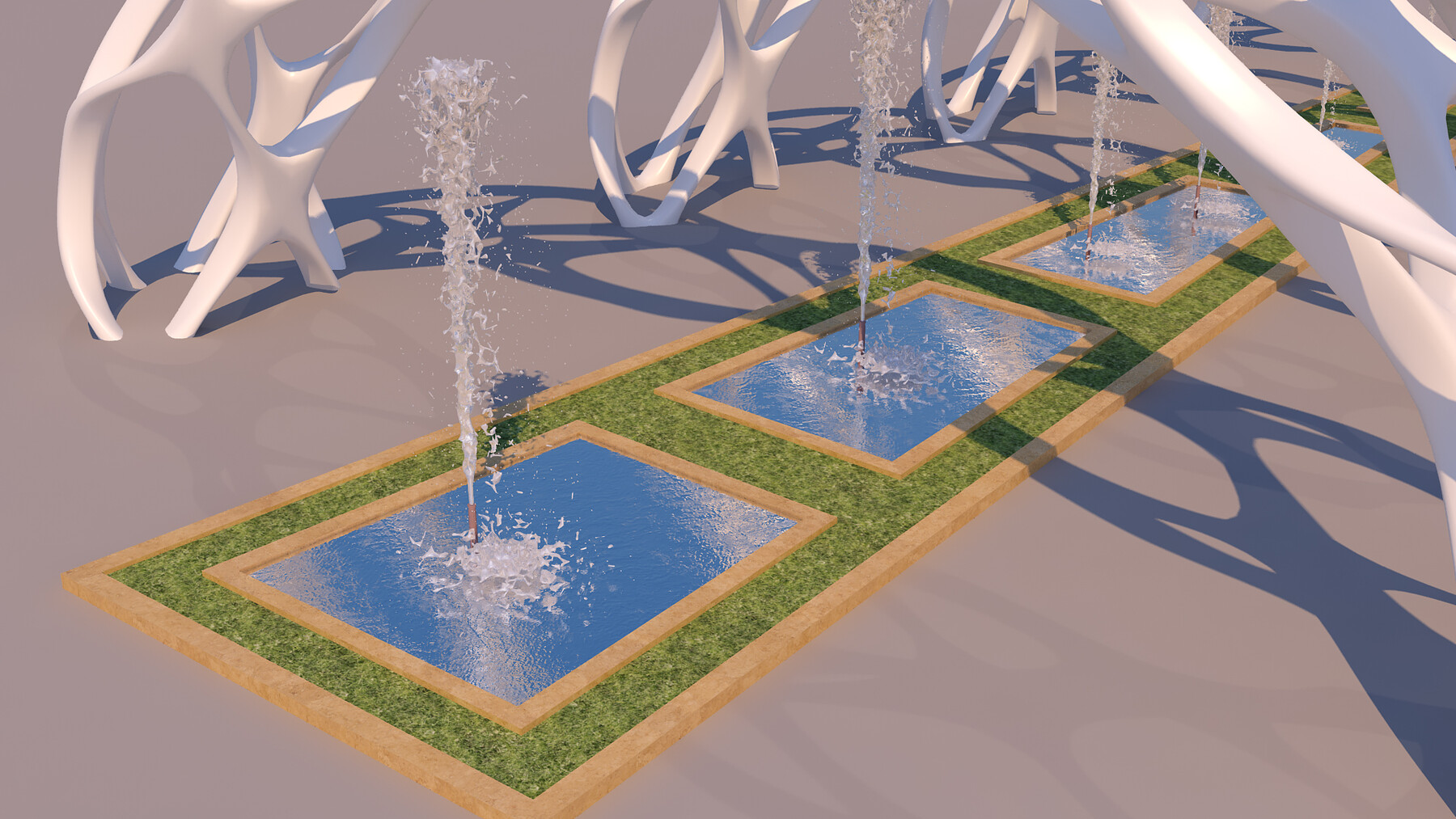 ArtStation - Organic Fountain Pathway | Resources