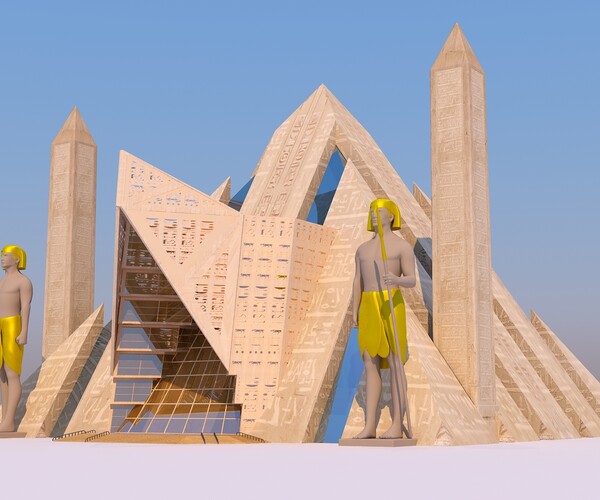 ArtStation - Modern Egyptian Pyramids | Resources
