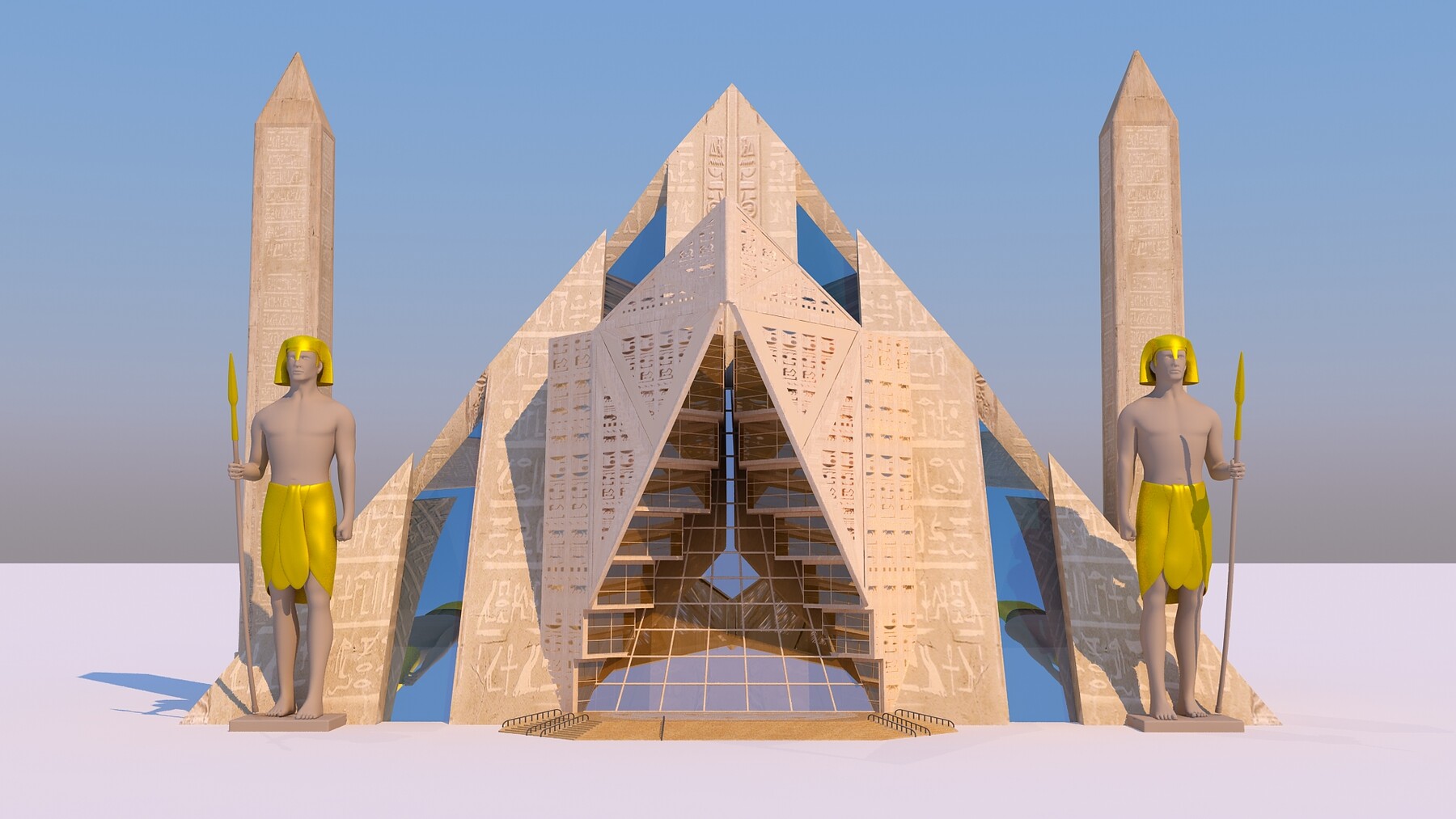 ArtStation - Modern Egyptian Pyramids | Resources