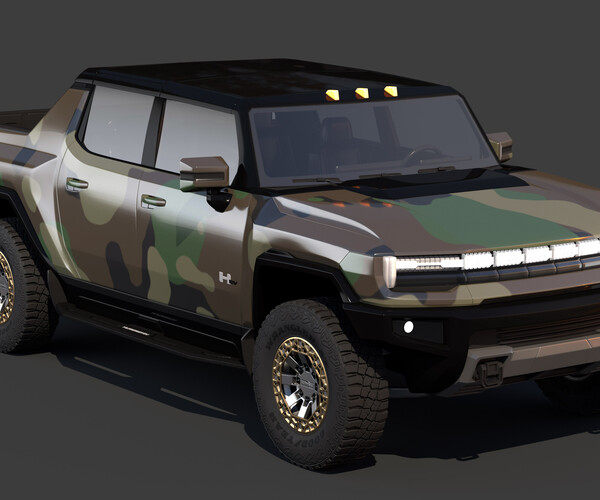 ArtStation - 3d Model Hummer EV | Resources