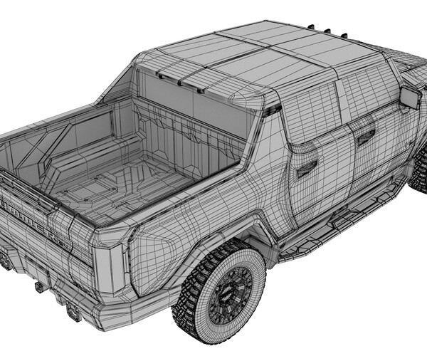 ArtStation - 3d Model Hummer EV | Resources