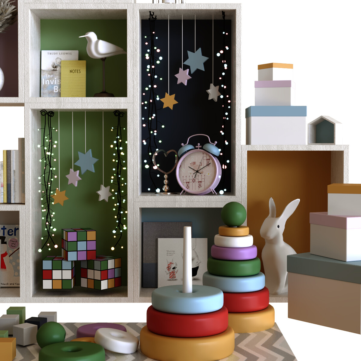 ArtStation - children decor set 001 | Resources