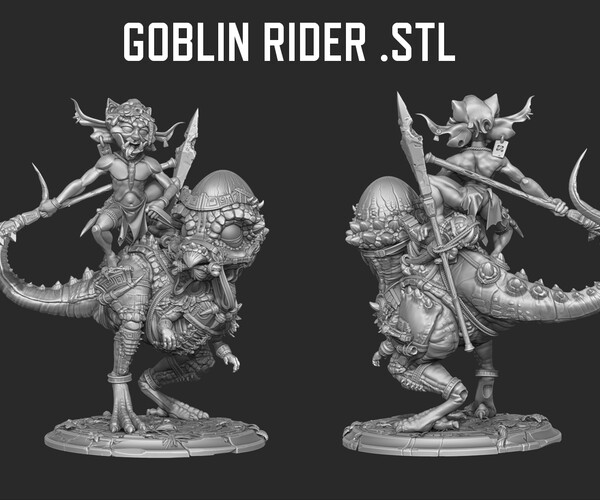 ArtStation - Goblin Rider .STL | Resources