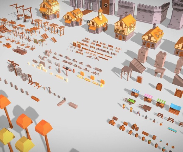 ArtStation - Low Poly Mega Assets Pack | Game Assets