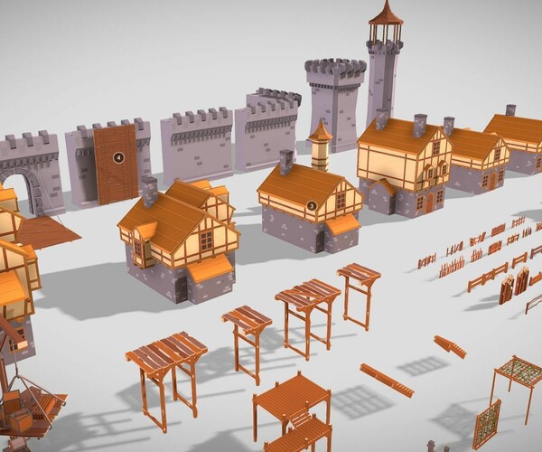 ArtStation - Low Poly Mega Assets Pack | Game Assets