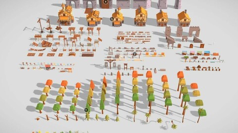 ArtStation - Low Poly Mega Assets Pack | Game Assets